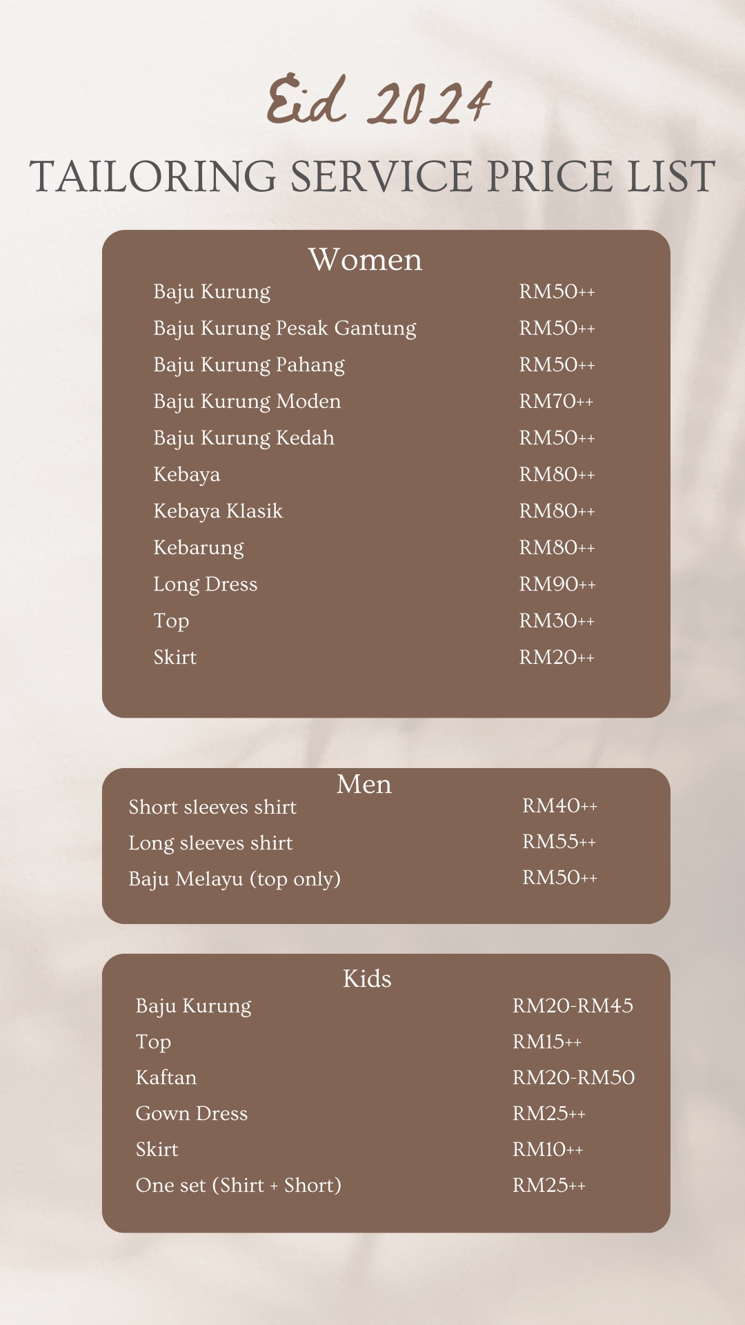 Tailoring Service – Cotton From India